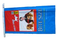 China Anti Slip Surface Woven Polypropylene Feed Bags Printed Feed Sacks With Top Hemming for sale