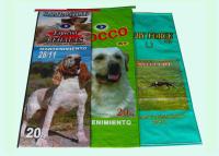 China Anti Slip Surface Woven Polypropylene Feed Bags Printed Feed Sacks With Top Hemming for sale