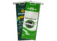 China 100% Virgin PP Woven Animal Feed Bags Double Folded for sale