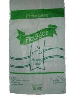 China Moisture Proof 50kg PP Woven Flour Sacks / Woven Polypropylene Packaging Bags for sale