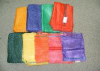 China Plastic , PE , PP Woven Industrial Mesh Bags 50kg For Onions And Eggplant Orange Color for sale