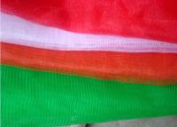 China PP Woven Industrial Mesh Bags Recyclable , Red / Orange / Green Color 30kg 40kg for sale