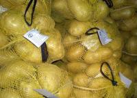 China PE Polyethylene Plastic Woven Mesh Fruit And Vegetable Bags for sale