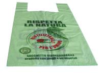 China Biodegradable Plastic Grocery Bags / Shopping Bags for sale