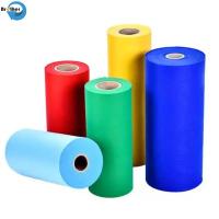 China Low price wholesale pp spun bonded pla non woven material fabric rolls for sale