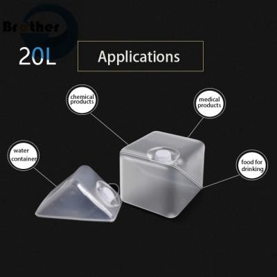 China New Design 5L 20L Ultrasound Adblue Packaging Liquid Carrier, Plastic Foldable Medical Gel Cubitainer for sale
