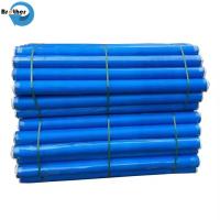 China Blue Orange PE Tarpaulin Roll Packing for sale