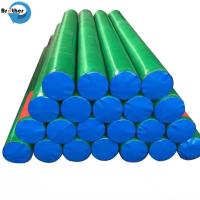 China Blue Orange PE Tarpaulin Roll Packing for sale