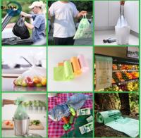 China Yellow Plastic Garbage HDPE Custom Compostable T Shirt Bags Packaging Plastic Bag Poly Bag Holder for sale
