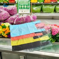 China Eco Friendly Heavy Duty Strong Custom Supermarket Shopping Striped Plastic T-Shirt Bag for sale