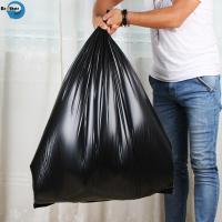 China Disposable Black Garbage Bags Construction 30 Gallon Trash Bags for 100% Biodegradable Garbage Plastic Bag for sale