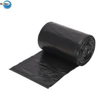 China Large Eco Friendly Custom Logo Waterproof Drawstring Outdoor Plastic Garbage Bag for sale