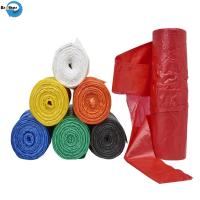 China Supplier HDPE LDPE Heavy Duty Customized Kitchen Tie Handle Plastic Garbage Bag for sale