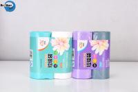 China Supply Custom Plastic Garbage Bag Flap Tie Star Seal Bottom Trash Can Liner Bag for sale