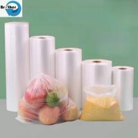 China HDPE/LDPE Shopping Clear Flat Poly Storage Packaging Food Bags on Roll for Supermarket for sale