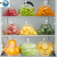 China HDPE/LDPE Shopping Clear Flat Poly Storage Packaging Food Bags on Roll for Supermarket for sale