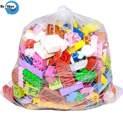 China Factory Polyethylene Bags Heat Seal Side Gusset Bag Transparent Large Custom Size Clear Flat PE Poly Plastic Food Grade for sale