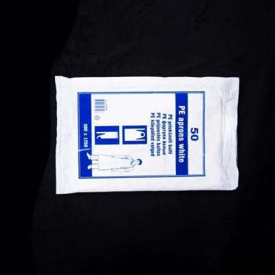 China Disposable CPE/TPE/PE Person Protective Plastic Apron for sale