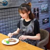 China Wholesale Clear Industrial LDPE HDPE Make up Beauty Salon Cheapest Disposable Waterproof PE Plastic Apron for sale