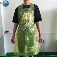 China Custom Disposable PE Apron Plastic PE Apron Making Machine by Roll or Sheet for sale