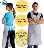 China Factory Wholesale Customized Color or Blue PE Apron Disposable Eco Friendly PE Apron for sale