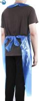 China Disposable PE Apron Clear Blue Green Yellow Colors for Cleaning for sale