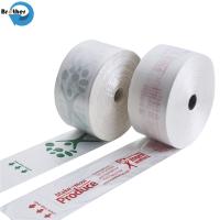 China Printed Clear Virgin Material Plastic Food Grade Plastic LDPE Bread Packaging Bags with Ties on Roll for sale