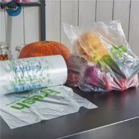 China Plastic Produce Roll Bag in Roll for Food Supermarket with Logo Label for sale