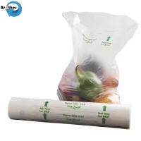 China Custom Food Packaging Plastic Produce T Shirt Bags on Roll for sale