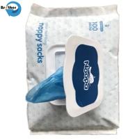 China HDPE Scented Baby Diaper Bags Odor-Neutralizing Leak-Proof Disposable Bags for Newborns and Toddlers for sale