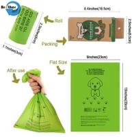 China Compostable Disposable Pet Waste Bag Dog Poop Bag with Private Label for sale