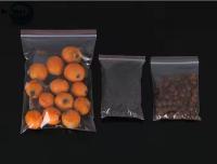 China OEM Logo Transparent Big Size Plastic Snack Food Packaging PE Zipper Bag for sale