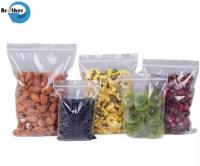 China Customizable Clear Reclosable Zip Lock Storage Bag Heat-Sealed Plastic Bag for Packaging for Food Storage Available in Big Size for sale