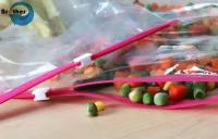 China Custom Reclosable Ziplock Bag for Fresh Food Storage - Premium LDPE Zipper Bag with Gripseal Slider for sale