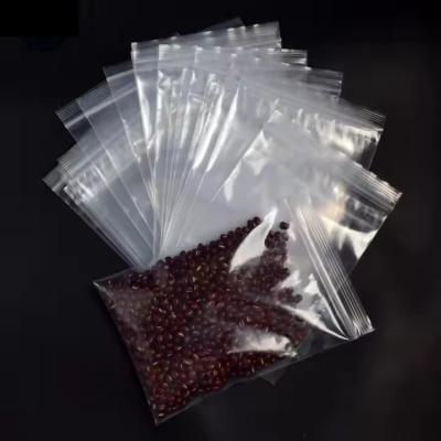China Customizable Clear Reclosable Zip Lock Storage Bag Heat-Sealed Plastic Bag for Packaging for Food Storage Available in Big Size for sale