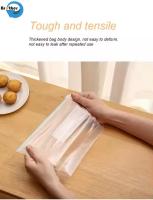 China Custom Size Food Grade Resealable Slider Bag Freezer Ziplock Fresh Food Packaging Bag for sale
