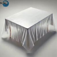 China Plastic Disposable Table Cloths Covers, PE Material, Waterproof, Rectangular Heavy Duty, Custom Sizes Available, Pack of 10 for sale