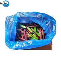 China Custom Size Clear Back Plastic LDPE Square Bottom Reusable Flat Open Poly Bag in Box for sale