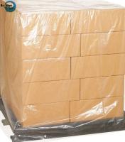 China Reusable Waterproof PVC LDPE Pallet Top Cover Plastic Custom Side Gusset Bag Plastic Pallet Cover in Roll for sale