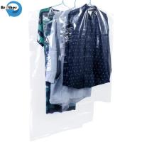 China Warning Word Random Printing Garment Packaging Bag Clear Garment/Laundry/Clothing Bag for sale