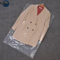 China LDPE Transparent Clear Dry Cleaning Custom Printed Waterproof Plastic Garment Cover Bag for sale
