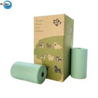 China Plastic Free Extra Thick Eco Friendly Leakproof Compostable Dog Poo Bags on Roll for sale