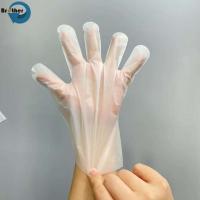 China 100% Biodegradable Transparent Disposable Waterproof Household Compostable Gloves Food Grade for Food Safety for sale