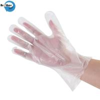 China 100% Biodegradable Transparent Disposable Waterproof Household Compostable Gloves Food Grade for Food Safety for sale