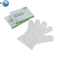 China Eco Biodegradable Compostable PBAT Plastic Gloves for Cookie Snack Kitchen Food Grade for sale
