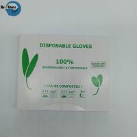 China 100% Biodegradable Compostable Transparent Disposable Plastic Gloves for Food Kitchen Snack for sale