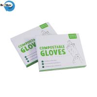 China 100% Biodegradable Compostable Transparent Disposable Plastic Gloves for Food Kitchen Snack for sale