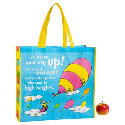 China TUV qualified factory supply packaging tote glossy bopp laminated pp woven bag for sale