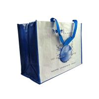 China Bolsas ecologicasl custom logo bopp laminated recycled pp woven shopping tote bag with round bottom for sale