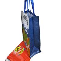 China Custom promotion shopping tote handle lamination pp woven bag for sale